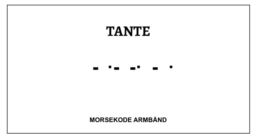 Morsekode Armbånd - Tante - Winga