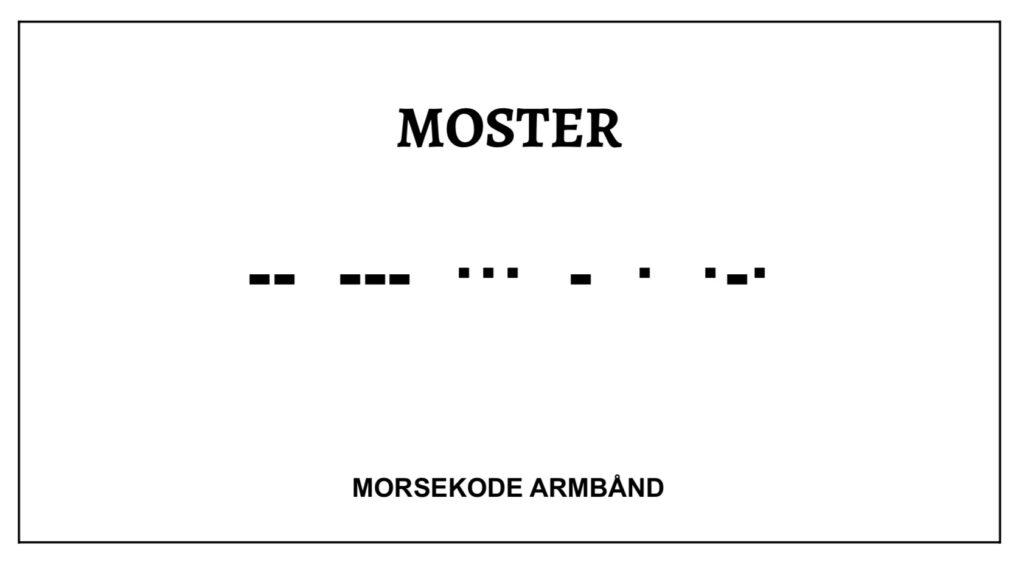 Morsekode Armbånd - Moster - Winga